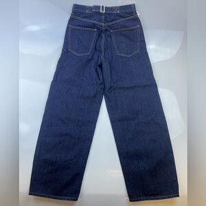 ME+EM | Jeans | Meem Adjustable High Waist Barrel Leg Jeans In Blue ...